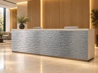China Deep Compressed Vertical Wave Flowing Water Embossed Stainless Steel Sheet with Anti-Fingerprint Coating for sale