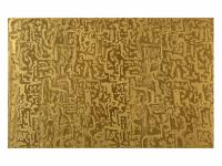China Abstract Pattern PVD Gold Coated Fingerprint Resistant Etched Stainless Steel Sheet for Luxury Decorative Panels for sale