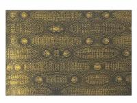 China Black and Gold Crocodile Pattern PVD Gold Coating Embossed Stainless Steel Sheet Decorative Stainless Steel Panel for Feature Walls for sale
