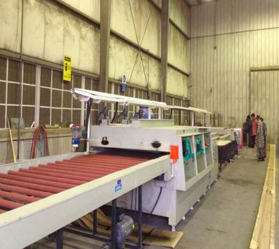 China 1500mm Automatic Stainless Steel Etching Machine 38.5KW for Aluminum Decorative Plate for sale