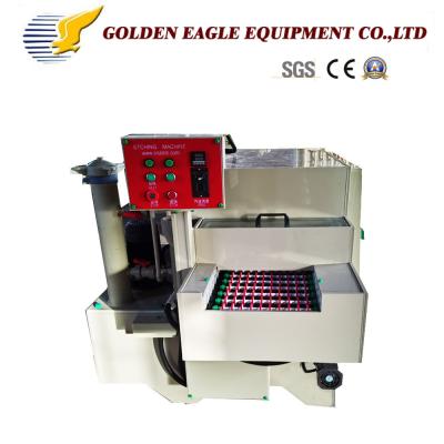 China Double Sided Metal Nameplate Etching Machine GE-S650 650mm Working Width 5.5kw for sale