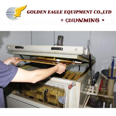 China Rotary Flexible Dies Etching Machine 500x600mm 7.5KW for Steel Mold Photoengraving for sale