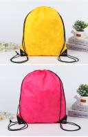 China Corporate Flannel Drawstring Bag for Single Double Shoulder and Customized Training for sale