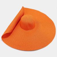 China Silk Screen Printing Foldable Women Strawhat for Casual Summer Seaside Sun Beach for sale