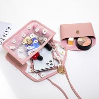China Small Daisy PVC Summer Korean Transparent Models Jelly Cell Phone Customized Tote Bag for sale
