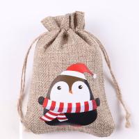 China Acceptable OEM/ODM Christmas Drawstring Jute Bag for Daily School Life Requirements for sale