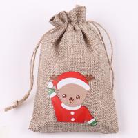 China Acceptable OEM/ODM Christmas Drawstring Jute Bag for Daily School Life Requirements for sale