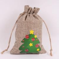 China Acceptable OEM/ODM Christmas Drawstring Jute Bag for Daily School Life Requirements for sale