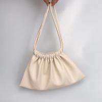 China Customized Color Luxury Lady PU Leather Drawstring Cosmetic Pouch with Customized Logo for sale