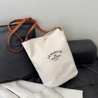 China Newest Fashionable Medium Canvas Female Bucket Bag for 2024 Summer Crossbody Printing for sale
