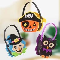 China Halloween Non-woven Tote Bag with Ghost Pumpkin Felt Cloth Decoration Props for sale