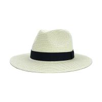 China Sun Protection Beach Hat Panama Straw Material Adult Size 56-58cm Ideal for Men and Women for sale