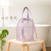 China Logo Customized Travel Organizer Bag with Mesh Cut-out and Drawstring Pocket Foldable for sale