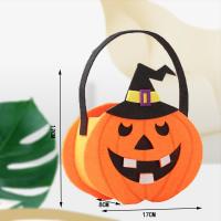 China Halloween Non-woven Tote Bag with Ghost Pumpkin Felt Cloth Decoration Props for sale