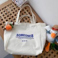 China Newest Fashinable Customizable Size Canvas Shoulder Bag with Silk Screen Printing for sale