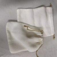 China Product OEM/ODM Accepted Blank Waffle Weave Cosmetic Storage Bag for Skincare Needs for sale