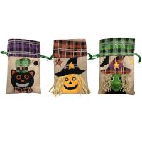 China Customized Color Halloween Candy Bag with Drawstring Non woven Creative Gift Bag for sale