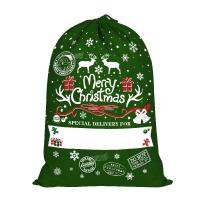 China 2023 Drawstring 50x70 Soft Kids Red Santa Sack with Rope All Seasons OEM/ODM Accepable for sale