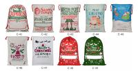 China 2023 Drawstring 50x70 Soft Kids Red Santa Sack with Rope All Seasons OEM/ODM Accepable for sale