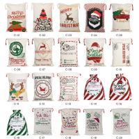 China 2023 Drawstring 50x70 Soft Kids Red Santa Sack with Rope All Seasons OEM/ODM Accepable for sale