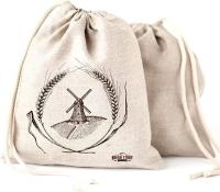 China Soft Cotton Canvas Jewelry Pouch Custom Logo Printed Drawstring Cosmetic Packaging for sale