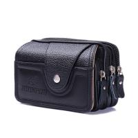 China Customized Cowhide Card Bag Newest Fashionable Style Top Layer Pickup Bank Card for sale