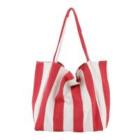 China Customized Color Cotton Canvas Bag for Shopping OEM/ODM Acceptable Striped Tote Bag for sale
