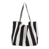 China Customized Color Cotton Canvas Bag for Shopping OEM/ODM Acceptable Striped Tote Bag for sale