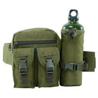 China Customized Color Oem Men Camo Tactical Fanny Pack Utility Waist Bag With Water Bottle for sale