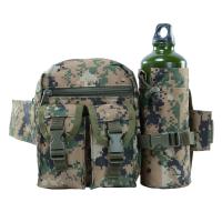 China Customized Color Oem Men Camo Tactical Fanny Pack Utility Waist Bag With Water Bottle for sale