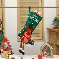 China Open Closure Type Christmas Stocking Decoration Snowman Gift Bag for Fireplace Pendant for sale