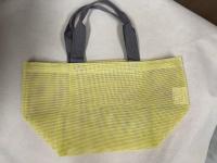 China Customized Logo Mesh Bags Reusable Nylon Wire Mesh Shopping Tote Bag Mesh Beach Bag for sale