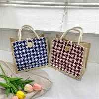 China Eco-friendly Canvas Clutch Style Low Moq Recyclable Plain Hessian Gift Mini Jute Bags for sale