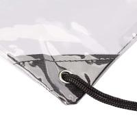 China Marketing Waterproof PVC Clear Backpack Drawstring Pouch Bag with Custom Printed Design for sale