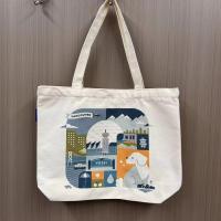 China Newest Fashionable Style Custom Printed Logo Design Cotton Bag with Zipper and Canvas for sale