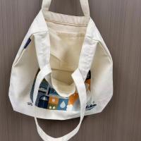 China Newest Fashionable Style Custom Printed Logo Design Cotton Bag with Zipper and Canvas for sale