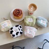 China All Seasons Customized Color Mini Plush Cosmetic Bag for Women Portable and Compact for sale