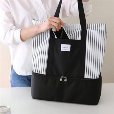 China Women's Mesh Transparent Bag Double-layer Heat Preservation Keeping Food Warm 4 Persons for sale