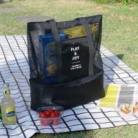 China Women's Mesh Transparent Bag Double-layer Heat Preservation Keeping Food Warm 4 Persons for sale