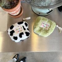 China All Seasons Customized Color Mini Plush Cosmetic Bag for Women Portable and Compact for sale