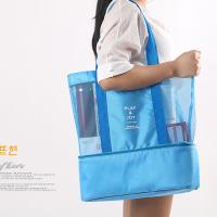 China Women's Mesh Transparent Bag Double-layer Heat Preservation Keeping Food Warm 4 Persons for sale