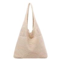 China Customized Color Knitted Fabric Chic Retro Ladies Shoulder Bag for Travel and Outgoing for sale