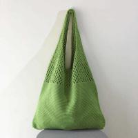 China Customized Color Knitted Fabric Chic Retro Ladies Shoulder Bag for Travel and Outgoing for sale