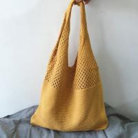 China Customized Color Knitted Fabric Chic Retro Ladies Shoulder Bag for Travel and Outgoing for sale