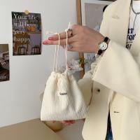 China Customized Color Woven Label Storage Drawstring Fabric Packaging Bag for All Seasons for sale