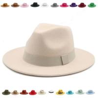 China British Style Lace Accessory Cashmere Felt Hat for Men and Women in Four Seasons Jazz Hat for sale