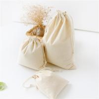 China OEM/ODM Accepted Custom Logo Printed Cotton Linen Drawstring Bag for Eco Friendly Gift for sale