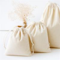 China OEM/ODM Accepted Custom Logo Printed Cotton Linen Drawstring Bag for Eco Friendly Gift for sale