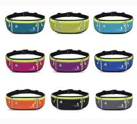 China Nylon Outdoor Sports Running Jog Waist Bag Waterproof Phone Waist Belt Pack Fitness Elastic Fanny Pack for sale