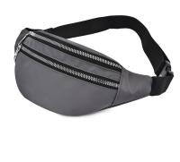 China Customized Women Nylon Belt Bag Waterproof Cross Body Fanny Waist Pack with Material for sale